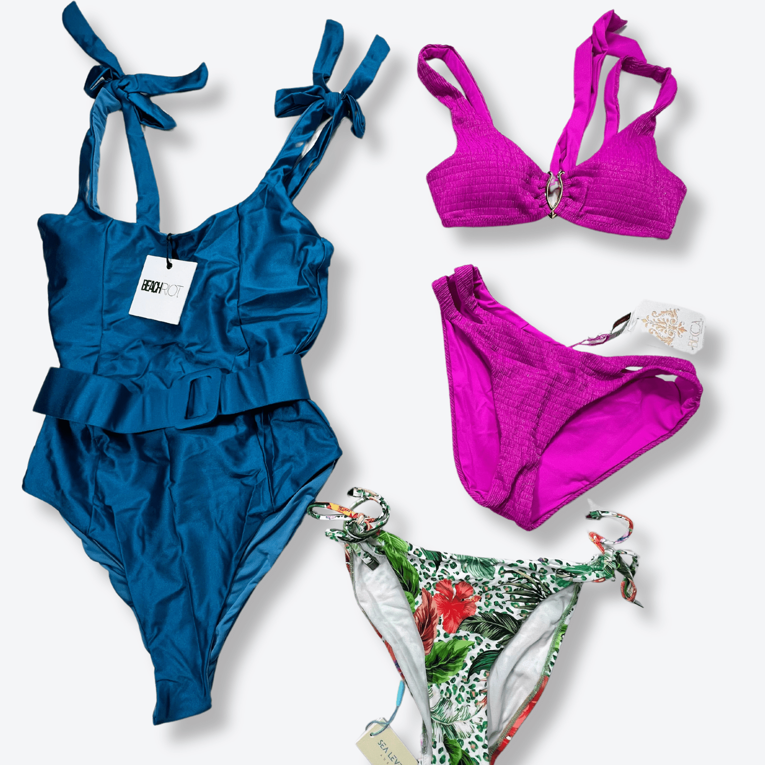 SWIM: Beachriot, Becca, La Blanca, Miraclesuit & more Assorted New/Ret